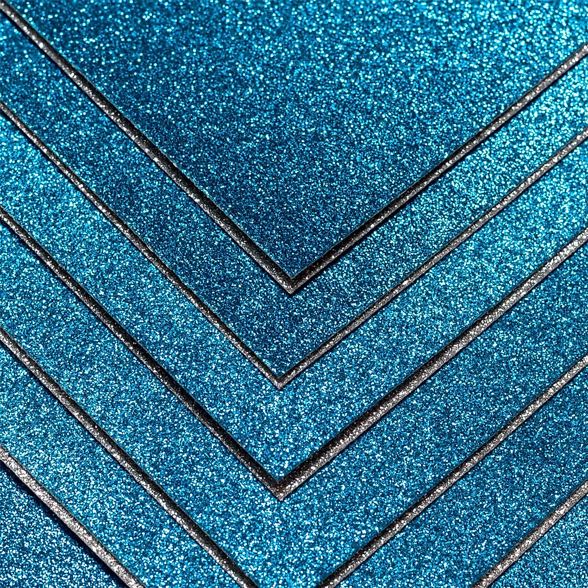 YZH Crafts Glitter Cardstock Paper,No-Shed Shimmer Glitter Paper,10 Sheets, DIY Party Deco, 8 Inch X 12 Inch, A4 Size (Royal Blue)