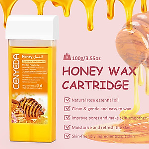 Roll On Wax Warmer Kit, Triple Cartridge Heater Rolling Epilator, Wax Roller Waxing Hot Cartridge Hair Removal with Pedestal for Women Men, Painless Hair Removal Machine (Pink)