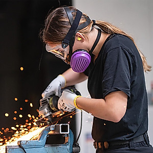 Dräger X-plore Combination Cartridge for Organic Vapors, Oil and Solid Particulates (OV/P100) | 2 Pieces | NIOSH-Approved X-plore 5500 Full-Face & 3300/3500 Half-Face Respirator Masks