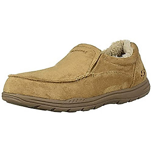 Skechers Men's 66445 Expected X Slipper, Tan, 11 Medium US