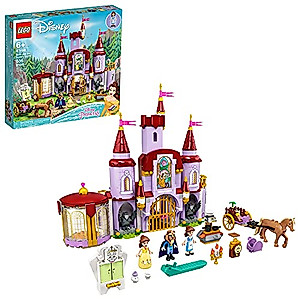 LEGO Disney Belle and The Beast’s Castle 43196 Building Toys from The Beauty and The Beast Movie with Horse Toy, Plus Princess & Prince Mini Dolls