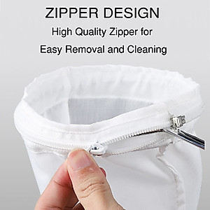 FATCAT Nut Milk Bag Strainer with Stand, Strainers Fine Mesh Bags, Jelly strainer, Reusable Cheese Cloth Bag for Straining for Filter Juices, NutMilk, Cheese, Honey, Butter, S