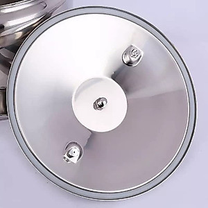 Aluminum Explosion-Proof Pressure Cooker- 7L~15L Capacity- Silver (9L)