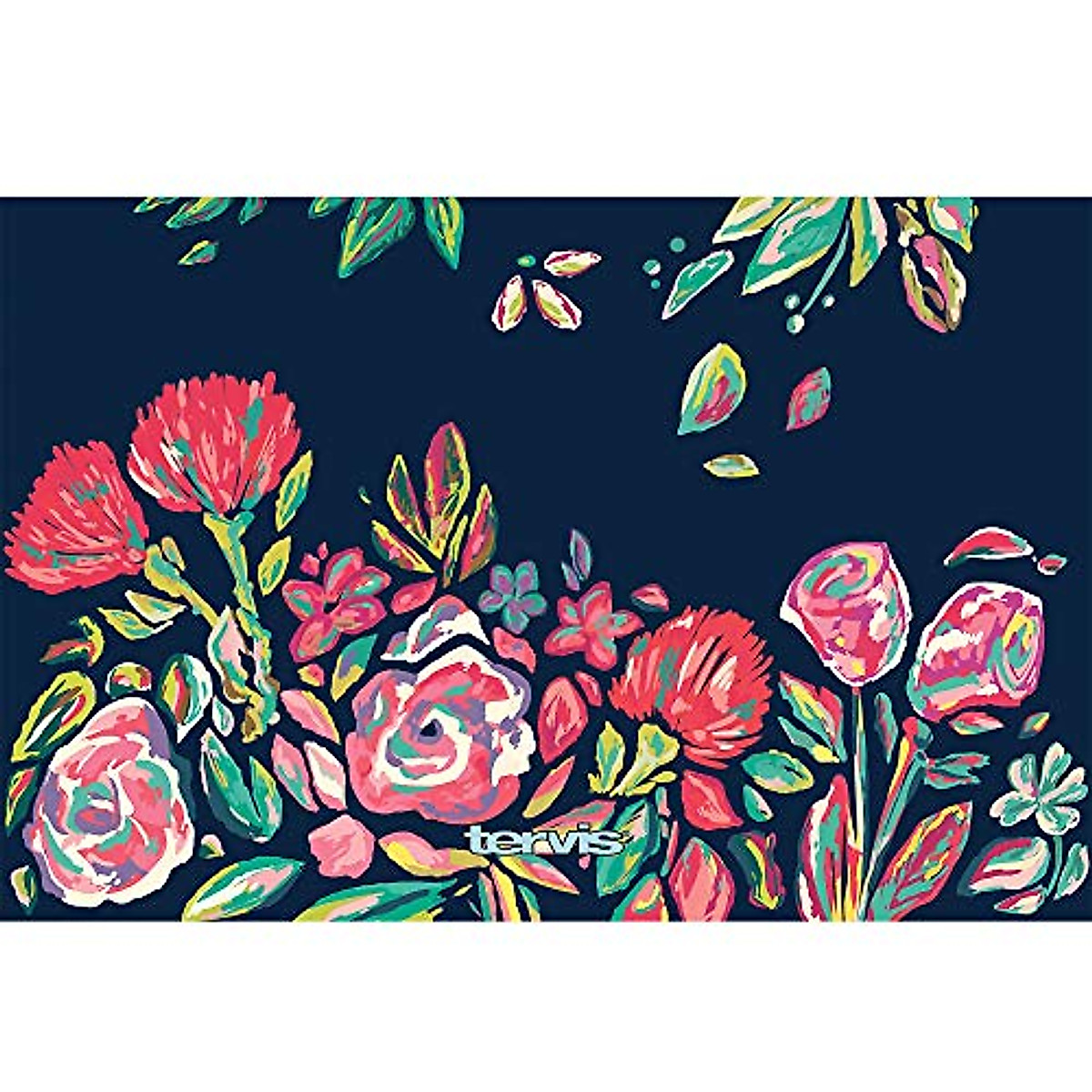 Tervis Live Bold Bouquet Triple Walled Insulated Tumbler Travel Cup Keeps Drinks Cold & Hot, 30oz Legacy Stainless Steel, Live Bold Bouquet