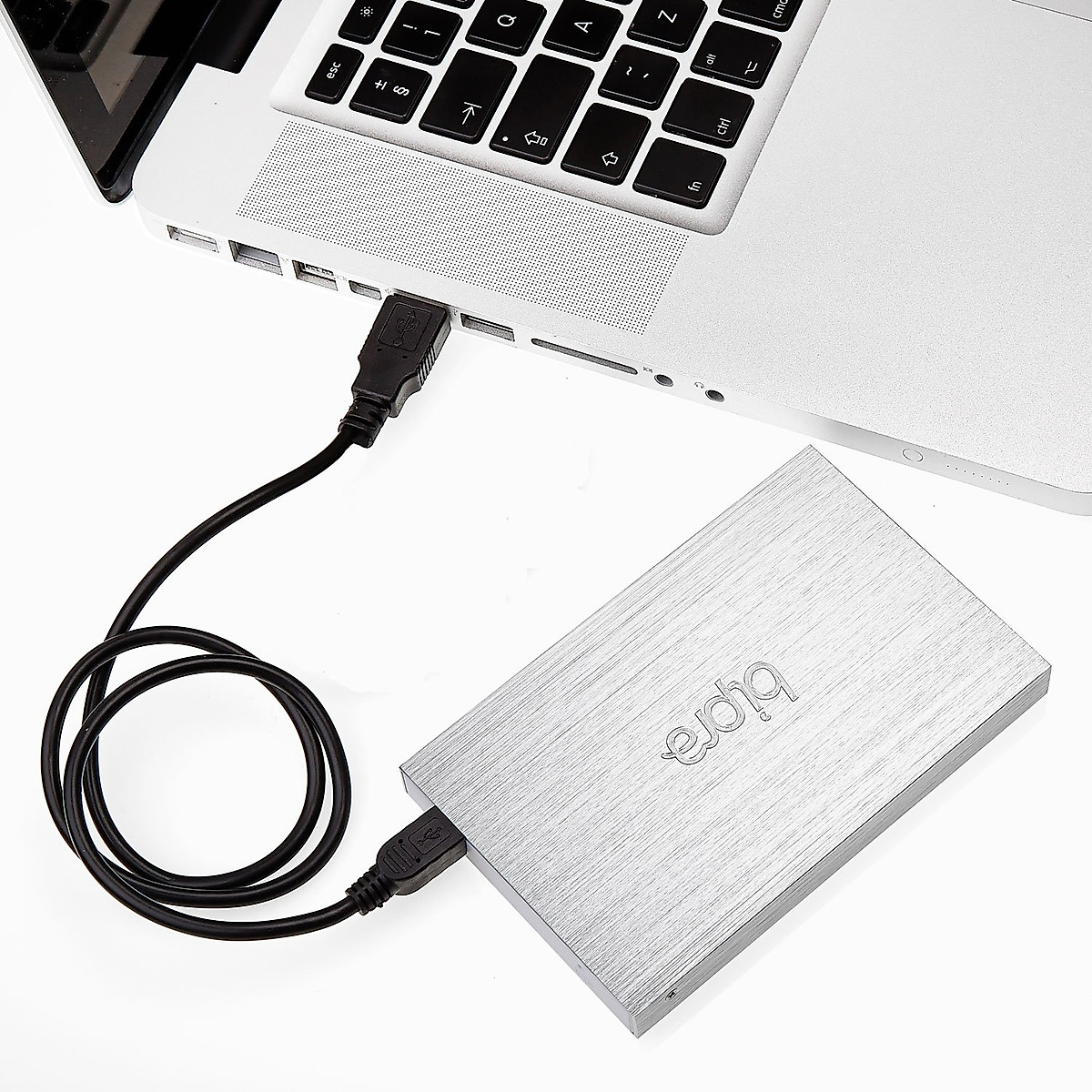 BIPRA 750GB 750 GB USB 3.0 2.5 inch Mac Edition Portable External Hard Drive -Silver - Mac OS Extended (Journaled)