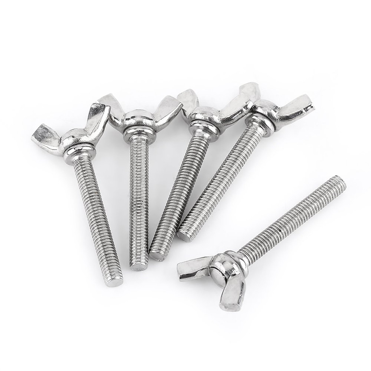 Pack of 5PCS M5 Metric Wing Bolt, 304 Stainless Steel Wing Butterfly Screws Bolts Wing Bolt Machine Fastener (M5 x 40mm)