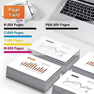 TESEN Remanufactured 302XL Ink Cartridge Replacement for Epson 302XL 302 T302XL T302 with Upgraded Chip Use with Epson XP-6000 XP-6100 Printer 5 Pack T302XL020 T302XL120 T302XL220 T302XL320 T302XL420