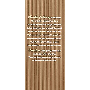 The Art of Shaving After-Shave Balm for Men - Face Moisturizer, Clinically Tested for Sensitive Skin, Oud, 3.3 Ounce