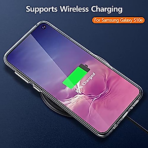 Rayboen Case for Samsung Galaxy S10e, Crystal Clear Shockproof Non-Slip Anti-Yellowing Protective Phone Case, Hard PC Back & Soft TPU Frame Slim Cover for Samsung Galaxy S10 e