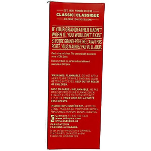 Old Spice Classic Cologne Spray 4.25 oz (Pack of 6)