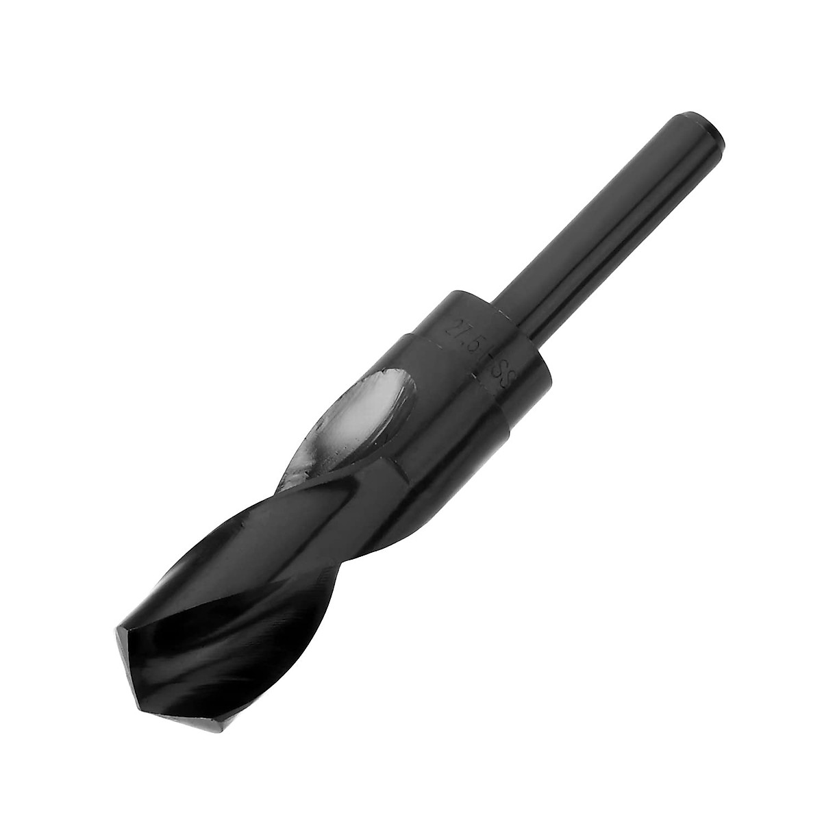 Utoolmart 27.5mm Reduced Shank Drill Bit HSS 6542 Black Oxide with 1/2 Inch Straight Shank 1pcs