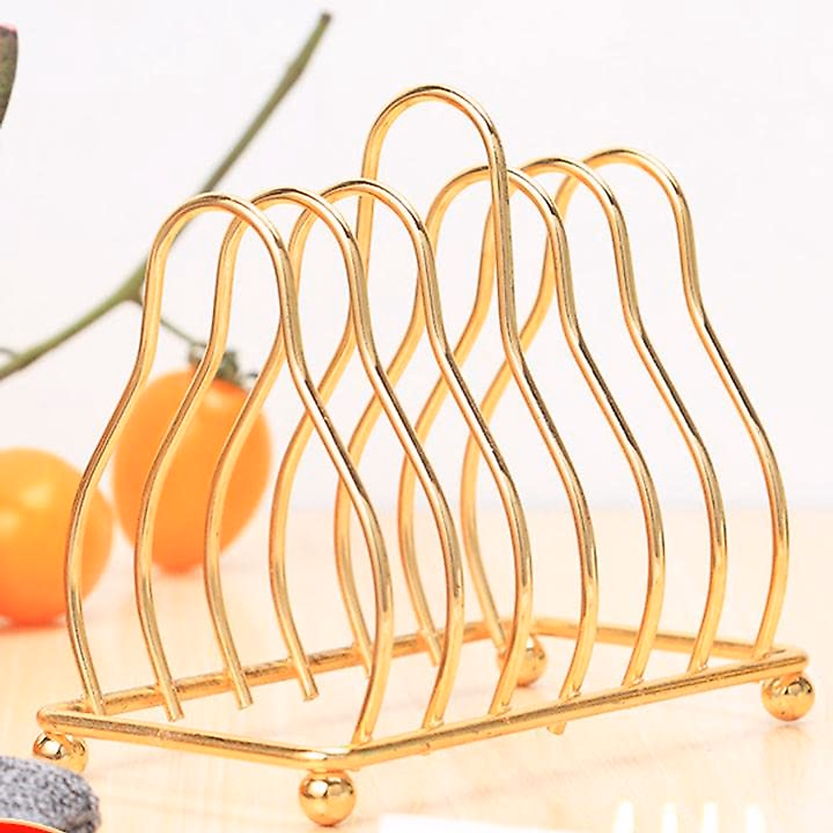 6 Slice Stainless Steel Toast Rack,Toast Rack Bread Loaf Slice Holder ...