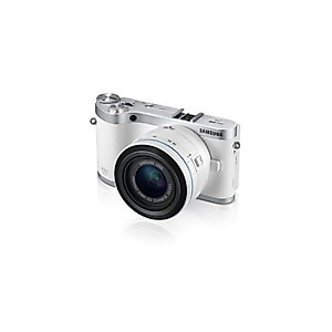 Samsung NX300 20.3MP CMOS Smart WiFi Mirrorless Digital Camera with 20-50mm Lens and 3.3" AMOLED Touch Screen (White)