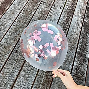 LaVenty Set of 11 Rose Gold PAJAMA PARTY Balloons PAJAMA PARTY Banner Pajama Party Decor Slumber Party Spa Party Balloons