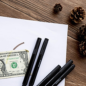 Counterfeit Money Bill Detector Pens, Markers - Detects Fake Currency - 5 Pack