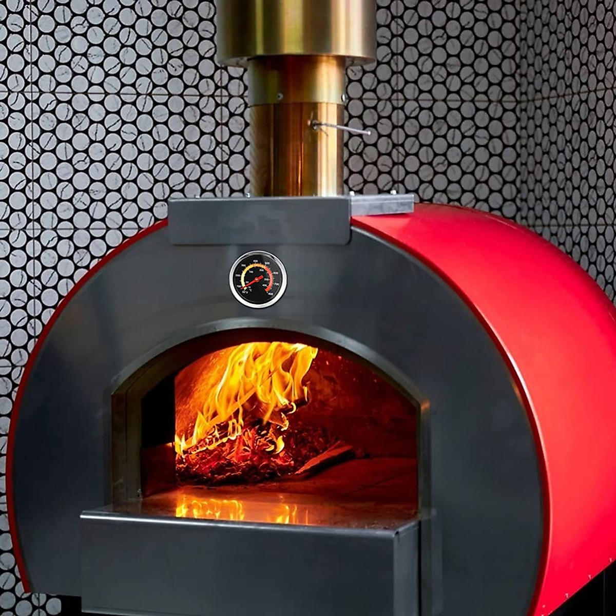 YARDWE Meat Temperature Gauge 2pcs Thermometer Temperature Gauge Temperature Meter Temperature Indicator Household Barbecue Tool Stainless Steel Oven Temperature Monitor