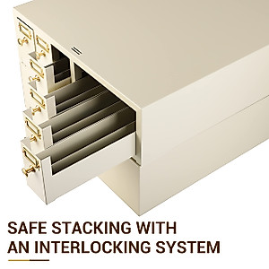 4E's USA Slide Storage Cabinet - Modular Slide Storage with 6 Drawers Hold Up to 5,000 Slides Lab Storage Cabinet for Microscope Slides, Compatible with Similar Cabinets Already in Use