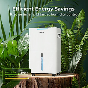 1500 Sq.ft Dehumidifier for Basement, SEAVON 21 Pint Dehumidifiers with Drain Hose for Home Large Room Bedroom Bathroom, Powerful Moisture Removal, Smart Humidity Control & Display, 24H Timer, 3 Modes