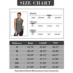 Viracy Tennis Shirts for Women, Women's Zip Up Golf Workout Tank Tops Sleeveless Quick Dry Athletic Polo Shirts Dark Grey X-Large