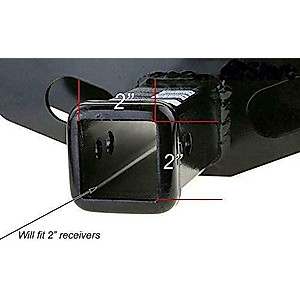 2" Hitch Cover Rubber Tow Trailer Receiver Tube Plug Cap 4-Way Flat Insert