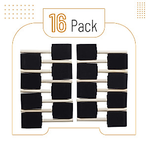 Bates- Foam Paint Brushes, 16 Pack, 2 Inch, Sponge Brushes, Sponge Paint Brush, Foam Brushes, Foam Brushes for Painting, Foam Brushes for Staining, Paint Sponges, Foam Sponge Brush