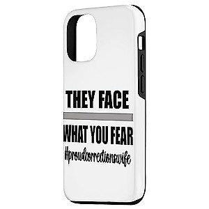 iPhone 13 Pro Proud Corrections Wife Silver Line Correctional Officer Wife Case