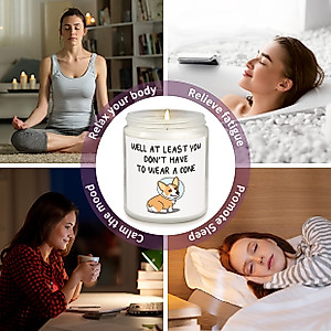 Get Well Soon Gifts for Women, Funny Get Well Gifts for Women After Surgery - Lavender Scented Candle, Feel Better Thinking of You Cheer up Gifts for Family Friend Coworker Men