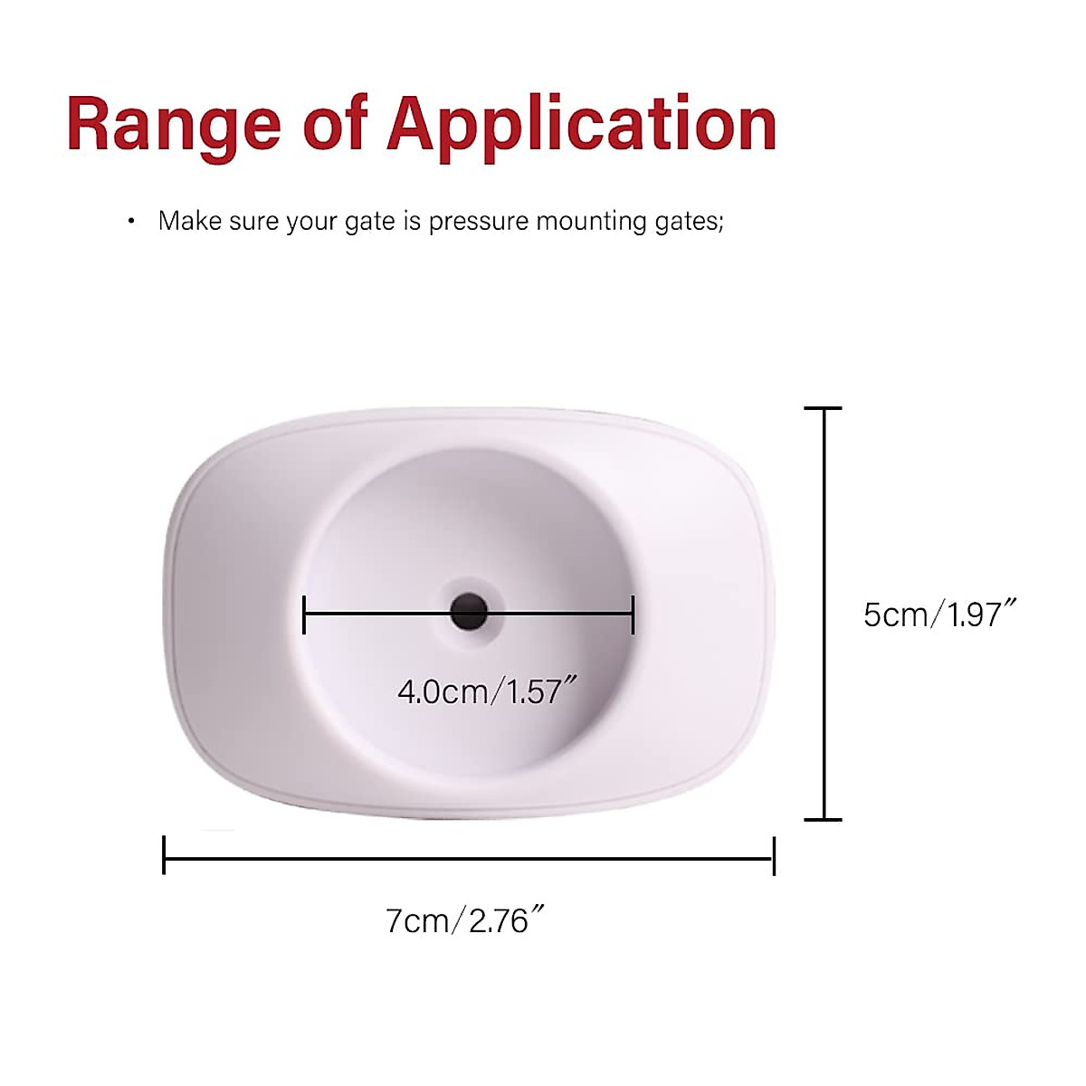 EUDEMON Safety Baby Gate Wall Protector Wall Saver for Pressure Mounted Gate Protect Walls/Baseboard/Stairs/Door Frame/Doorways Work on Pet & Dog Gates Easy to Install (White, 4 Pack)