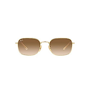 Ray-Ban RB3706 Square Sunglasses, Gold/Gradient Brown, 54 mm