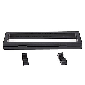 2 Set 3D Display Cases, Floating Black Display Stand Holder Frame for AA Medallion, Challenge Coins, Jewelry, Pin and Coins 9 x 2.7 x 0.75 Inches