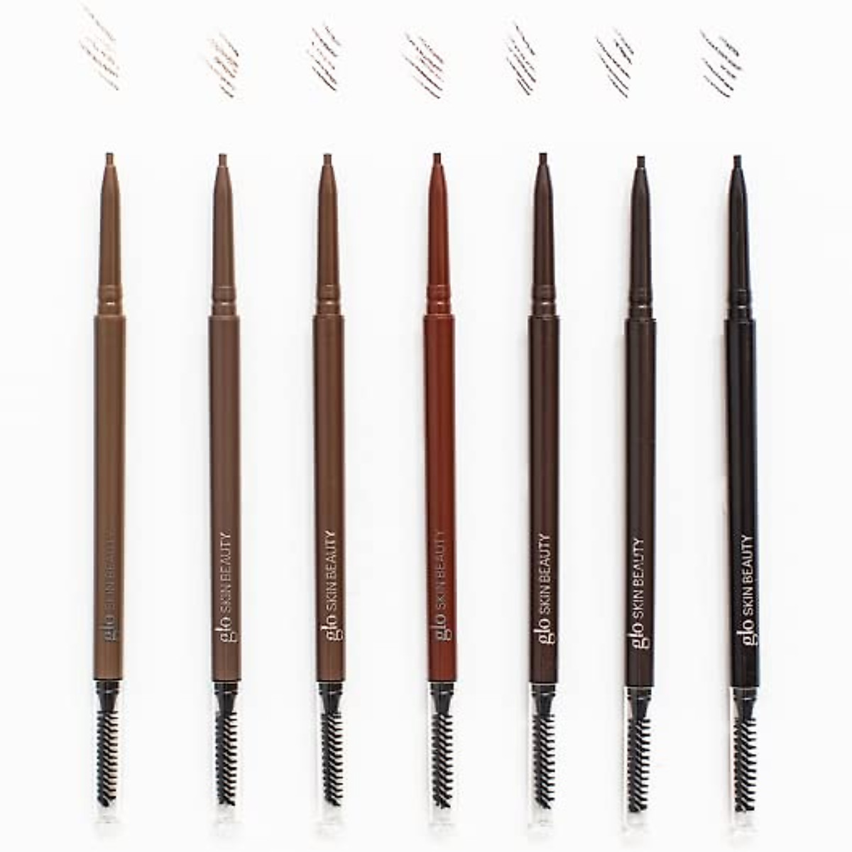 Glo Skin Beauty Precise Micro Browliner | Long-Lasting, Wax-Based Formula Glides On Skin and Shapes Your Brows, (Dark Brown)