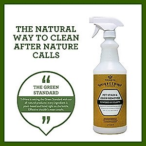 TriNova Natural Pet Stain and Odor Remover Eliminator - Advanced Enzyme Cleaner Spray - Remove Old & New Pet Stains & Smells for Dogs & Cats - All-Surface Safe - 32 OZ