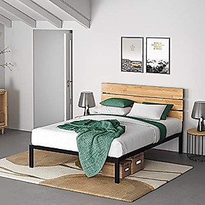 ZINUS Paul Metal Platform Bed Frame / Wood Slat Support / No Box Spring Needed / Easy Assembly, Full
