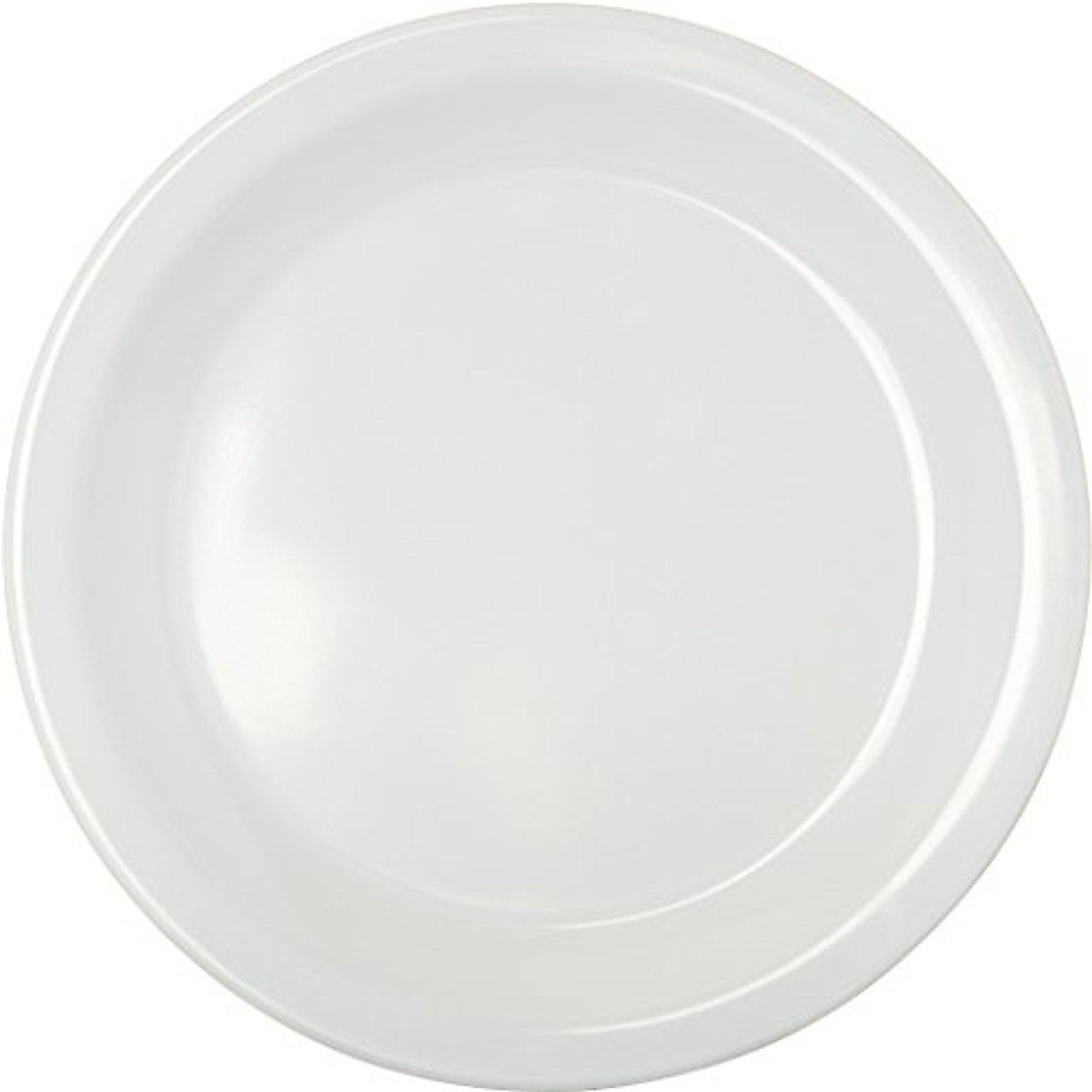 Carlisle FoodService Products KL20402 Kingline Melamine Pie Plate, 6-7/16" Diameter x 0.64" Height, White (Case of 48)