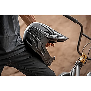 Mongoose Title Full Face Bike Helmet, Fits Head Circumferences of 55-56cm, Adult/Small, Matte Black