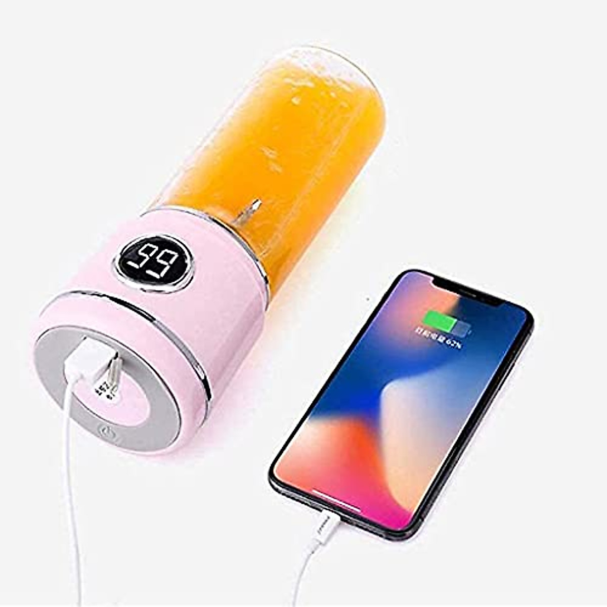 Water cup Electric juicer Blender Blender Blender Blender Food Processor Blender Blender Blender Blender Mini Portable Rechargeable Electric Juicer Can Squeeze Smoothie Juice Smoo ZJ666