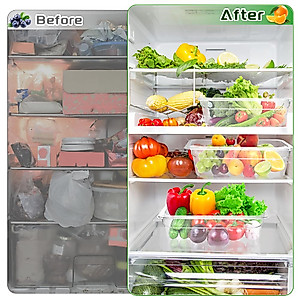 Cezoyx 3 Pack 1/2 Size Food Pans with Lids, 4 Inch Clear Food Pans, Acrylic Commercial Food Containers for Kitchen, Restaurant and Cafeterias