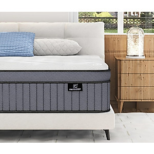 Queen Size Mattress, Upgrade Strengthen 14 Inch Firm Hybrid Queen Mattress in a Box, Mattress Queen Size With Memory Foam and Independent Pocket Springs, Strong Edge Support, Release Pressure