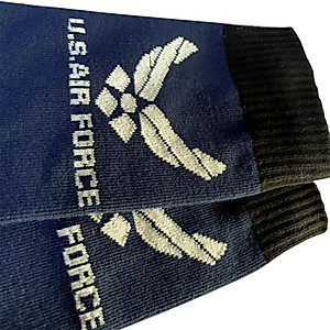 Cayyon U.S Military Air Force Socks Men's Cotton Crew Athletic Socks, Multipairs basketball socks absorb sweat and breathable sports socks 1-Pair