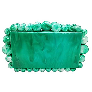 Solyinne Womens Clutch Purse Evening Bag Envelope Acrylic Evening Clutch Bridal Wedding Party Club Purses Handbags