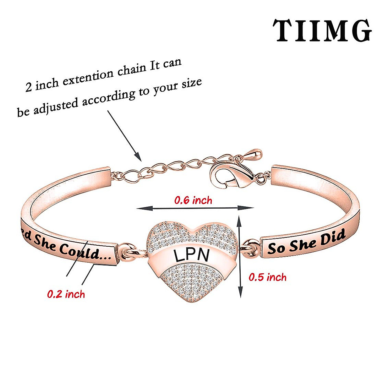 TIIMG LPN Gift Licensed Practical Nurse Gift Nursing Graduation Gift LPN Nurse Graduate Gift She Believed She Could So She Did Medical Graduation Gift