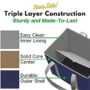 Creative Green Life Premium Quality Tote Bag Bundle (7-Bags) – Includes 3 Reusable Box Bags and 4 Moving Bags