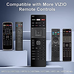 XRT122 Replacement for VIZIO-Smart-TV-Remote, Compatilbe with VIZIO D Series E Series M Series LED HDTV TVs (Pack of 2)