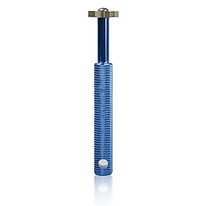 HIFROM Groove Sharpener with 6 Heads - Golf Club Groove Sharpener Re-Grooving Tool and Cleaner for all Irons Pitching Sand Lob Gap and Approach Wedges and Utility Clubs Blue Color