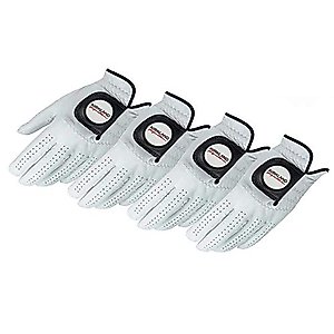 KIRKLAND SIGNATURE Golf Gloves Premium Cabretta Leather, Medium-Large, 4 Pack