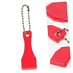 TOKIDNY 10pcs Scraper Ticket Scratcher Tool Ticker Scrapers Scratching Tools Scratch Off Tool for Tickets Ticket Scratchers Stickers Plastic Red