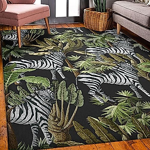 Dalyn Rugs Indoor/Outdoor Tropics TC13 Black Washable 8' x 10' Rug