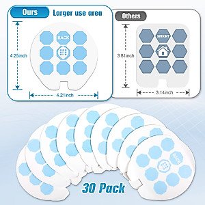 Qualirey 30 Pack Refill Glue Cards Compatible with DT3005W Dot and Safer Home SH502 Plug in Indoor Fly Trap, Indoor Plug in Mosquito Trap Refills Glue Cards