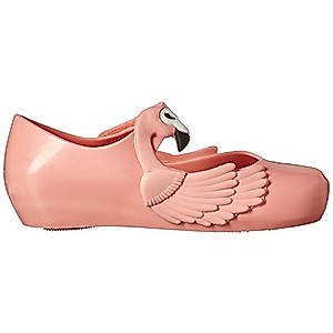 Mini Melissa Baby-Girl's Mini Ultragirl Theme Ballet Flat, Pink Candle, 6 Medium US Toddler