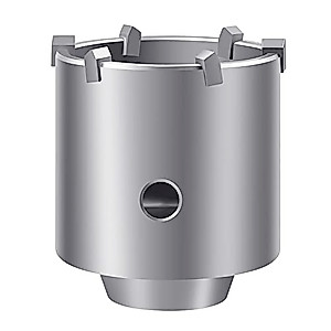 RVIQI 9PCS Concrete Hole Saw Set,Tungsten Steel SDS Plus Shank Masonry Wall Hole Opening Drill Bits for Brick, Concrete, Cement Stone